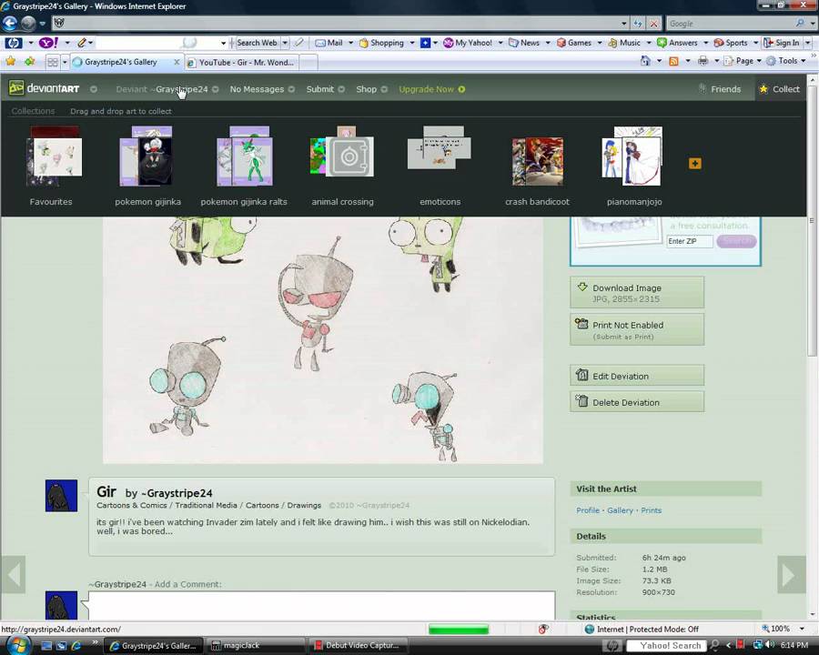 how to favorite your own artwork on deviantart - YouTube