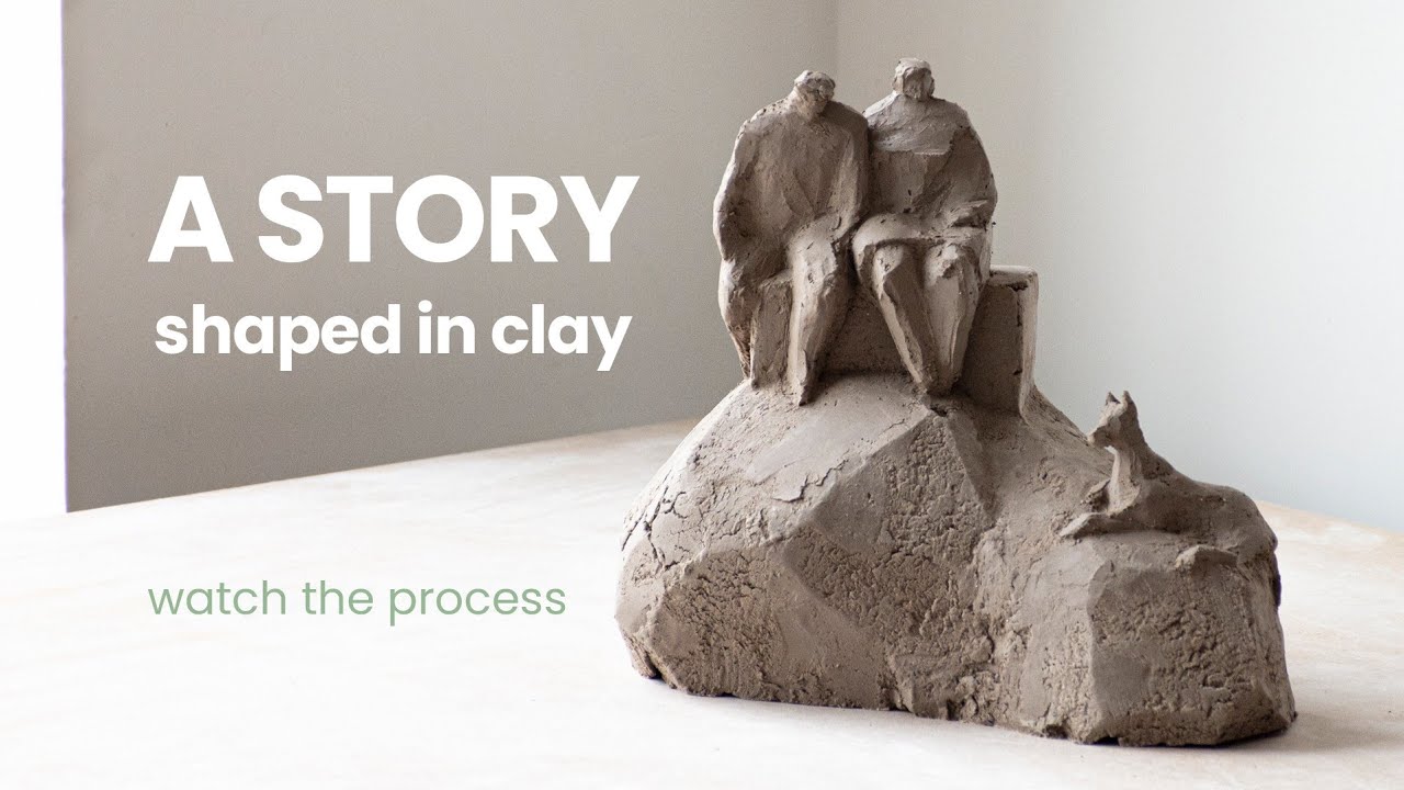 Shaping a ceramic sculpture: hand building process - YouTube