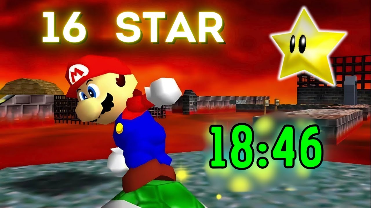 16 Star Speedrun - 18:46 - YouTube