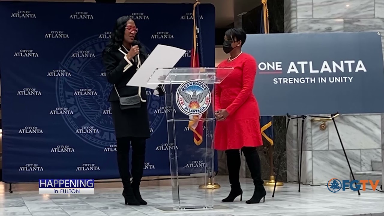 Happening in Fulton: Mayor Bottoms receives Proclamation from Vice ...