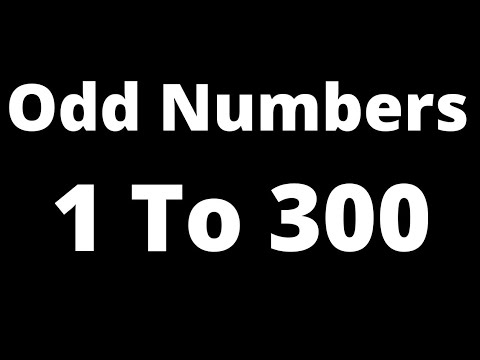 Odd numbers 1 to 300 | odd number 1 to 300 | list of odd number 1-300 ...