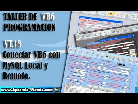 Taller VB 6 - VT18: Conectar VB6 con Mysql Local y Remoto - YouTube