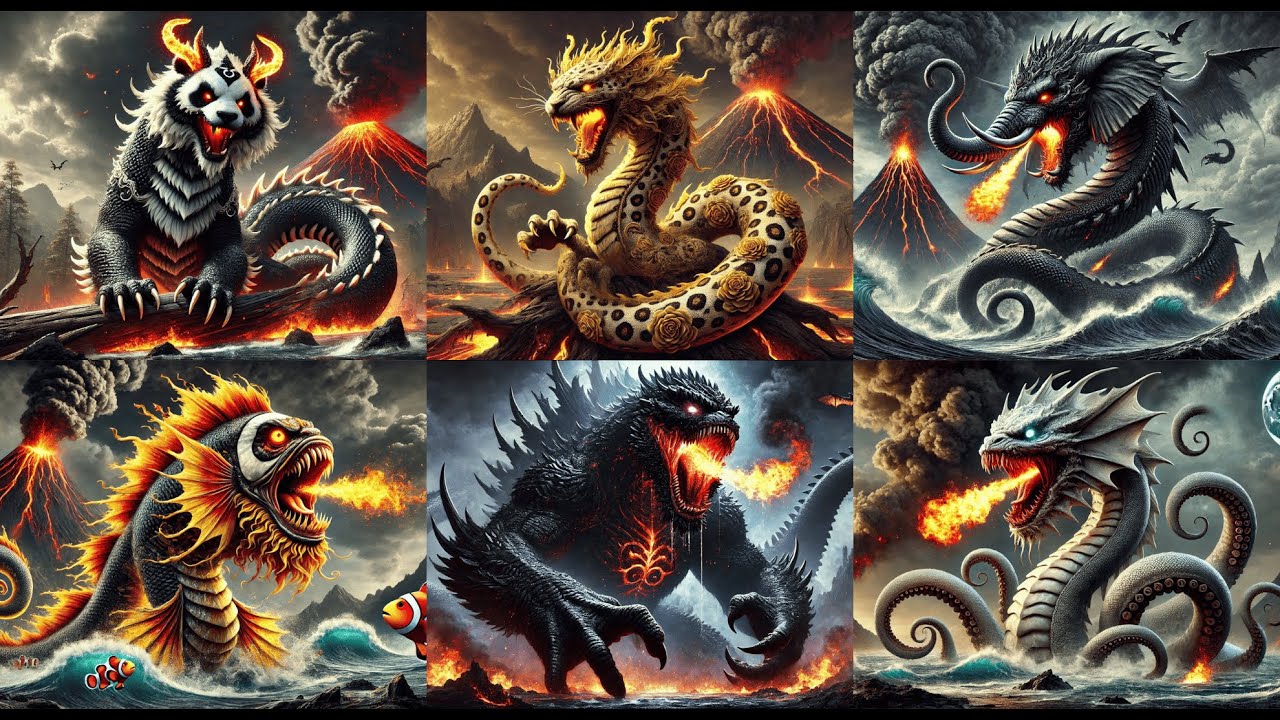 Amazing Animal Fusion Hybrid Jormungandr Hybrid with Other Animal ...