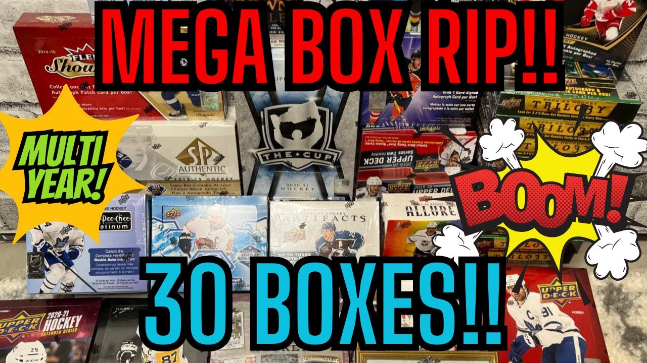 MEGA BOX BREAK*** 30 BOXES MULTI YEAR!!! 1 OF 2 - YouTube
