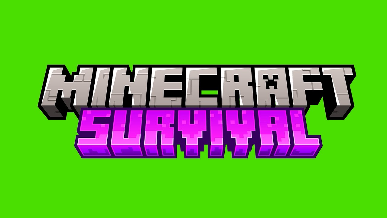 MineCraft Survival Animation Title Green Screen - YouTube