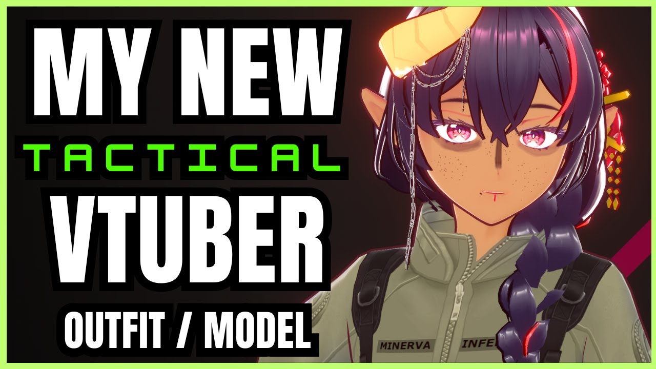 My Tactical VTuber Model (VRoid Studio Timelapse) | Outline 2.0 Update ...