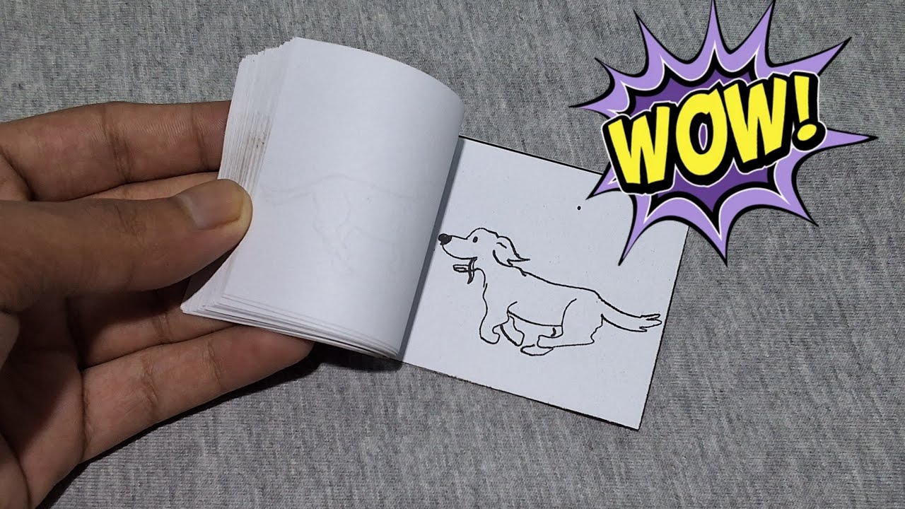 Dog Running animation | Flip book animation | Animaxden - YouTube