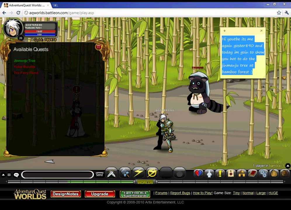 aqw Jinmenju tree quest - YouTube