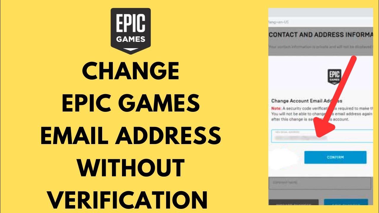 How to Change Epic Games Email Address Without Verification (UPDATED!) - YouTube
