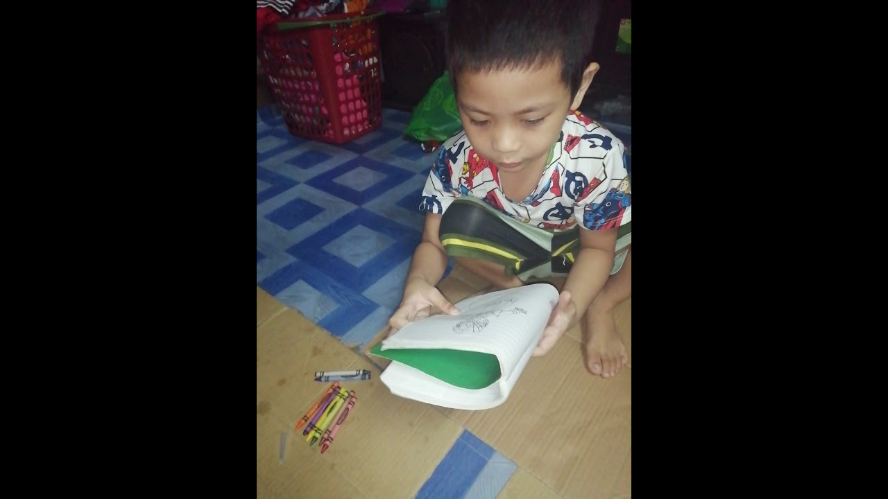 Drawing Bunso kong 4yrs old - YouTube