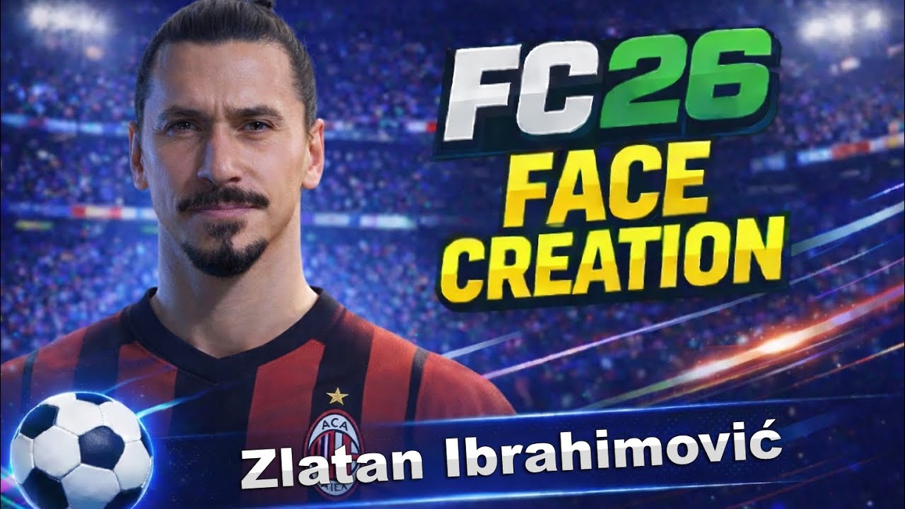FC 26 Zlatan Ibrahimovic Face Tutorial | Creation - YouTube