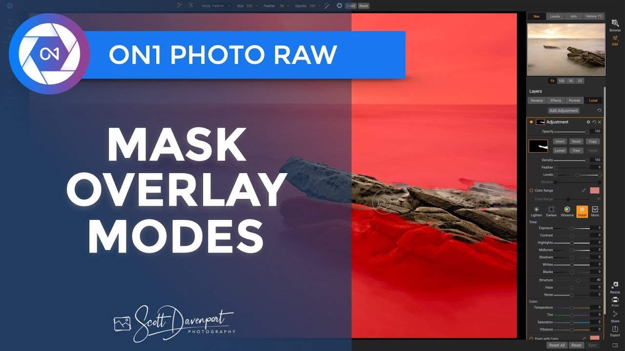 Mask Overlay Modes In ON1 Photo RAW - YouTube