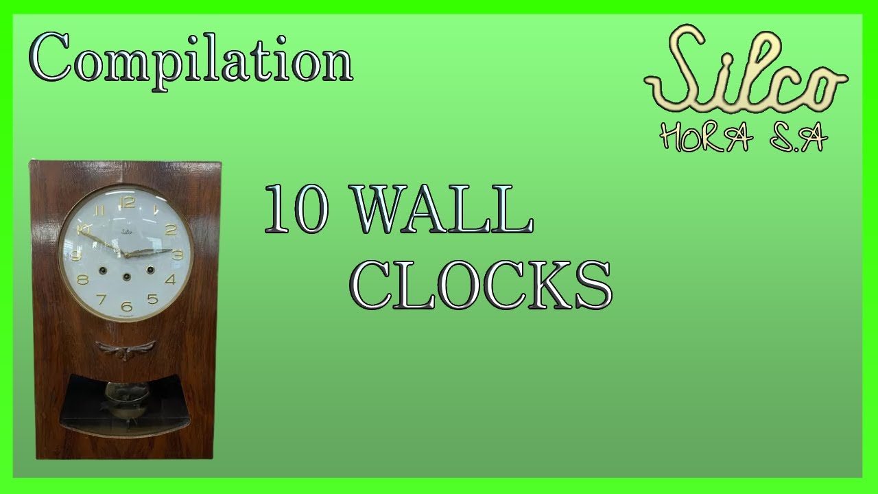 Top 10 Wall Clocks | Silco | Westminster | Compilation - YouTube
