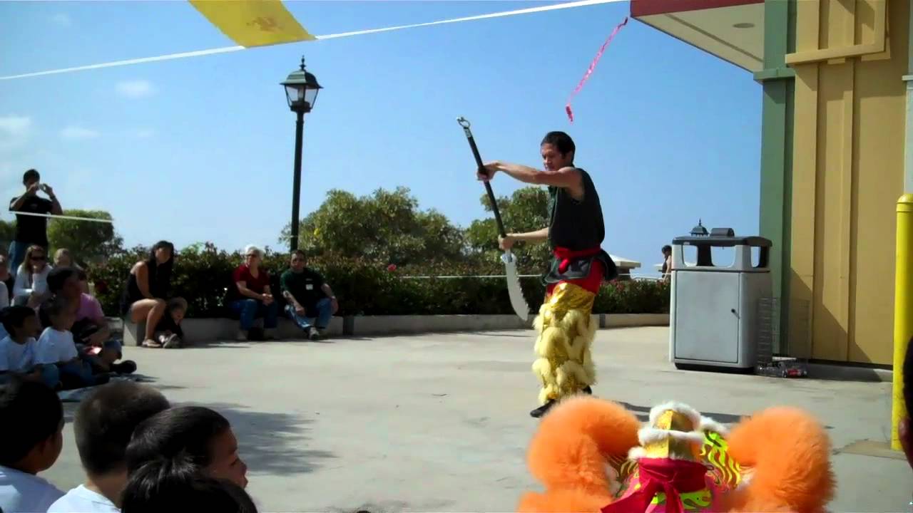 Chinese New Year's Spear Dance at Longs in Kula - YouTube