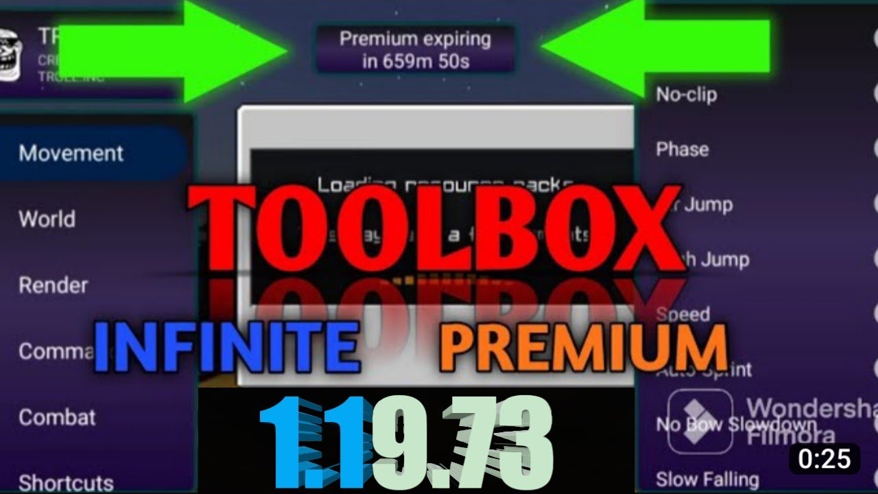 Toolbox 1.19.73 premuim apk || New Hacked Client for Minecraft Pe 1.19. ...