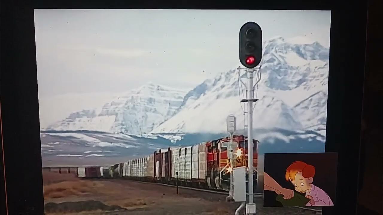 Wendy John and Michael meets Peter Pan/BNSF Freight Train in Marias Pass Montana in winter - YouTube