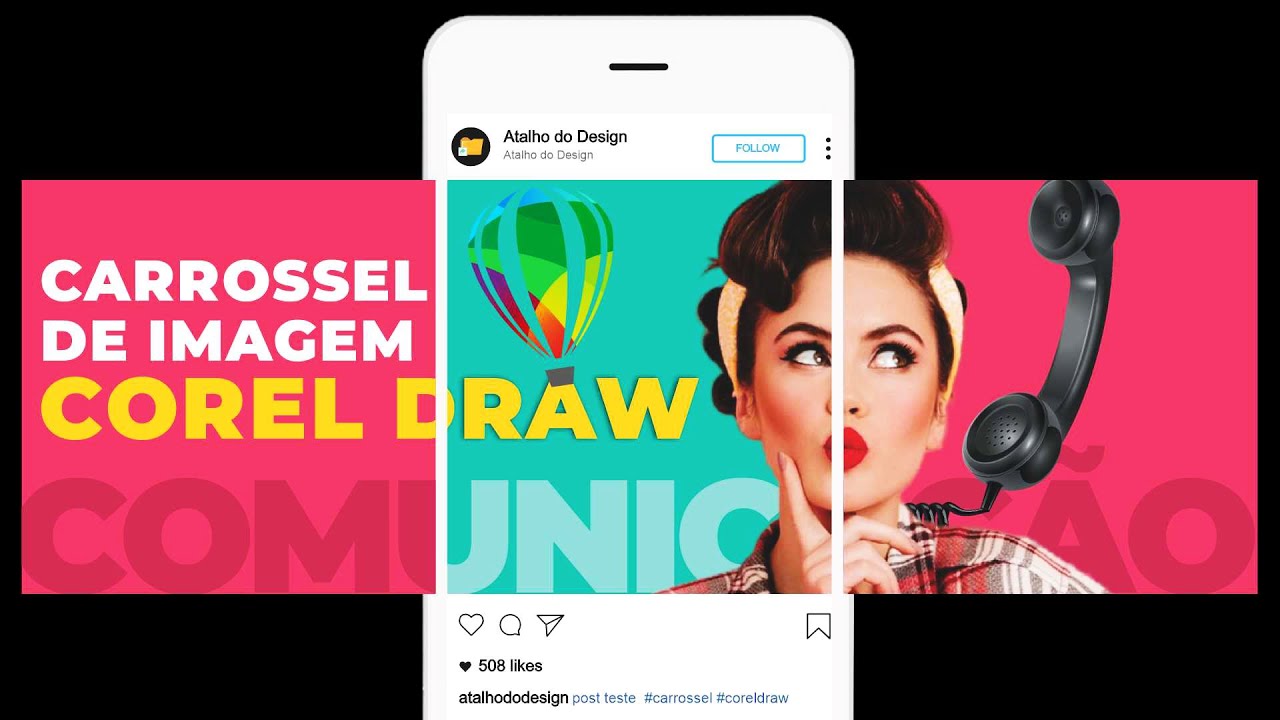 Criar e exportar carrossel de imagem no Corel Draw - YouTube