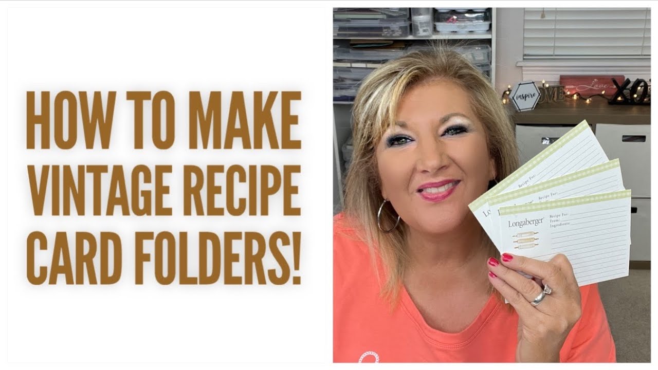 How to Make Vintage Recipe Card Folders! - YouTube