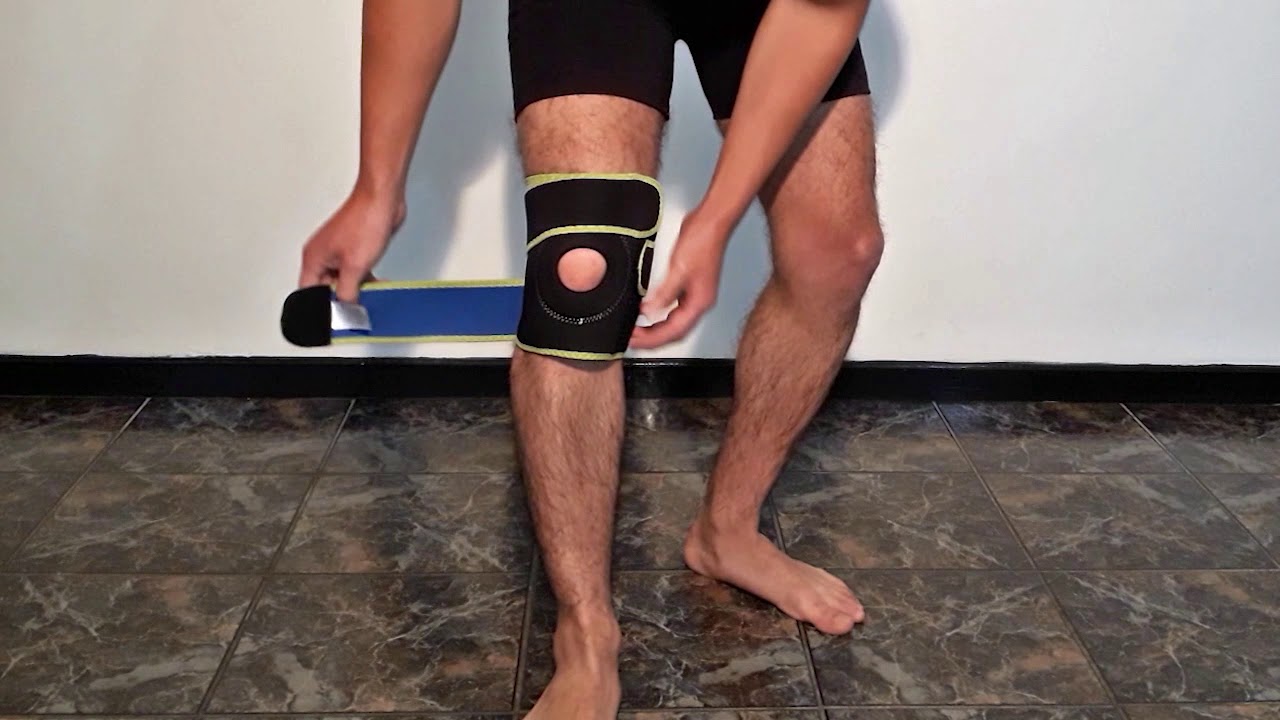 Cómo utilizar una rodillera sport - YouTube