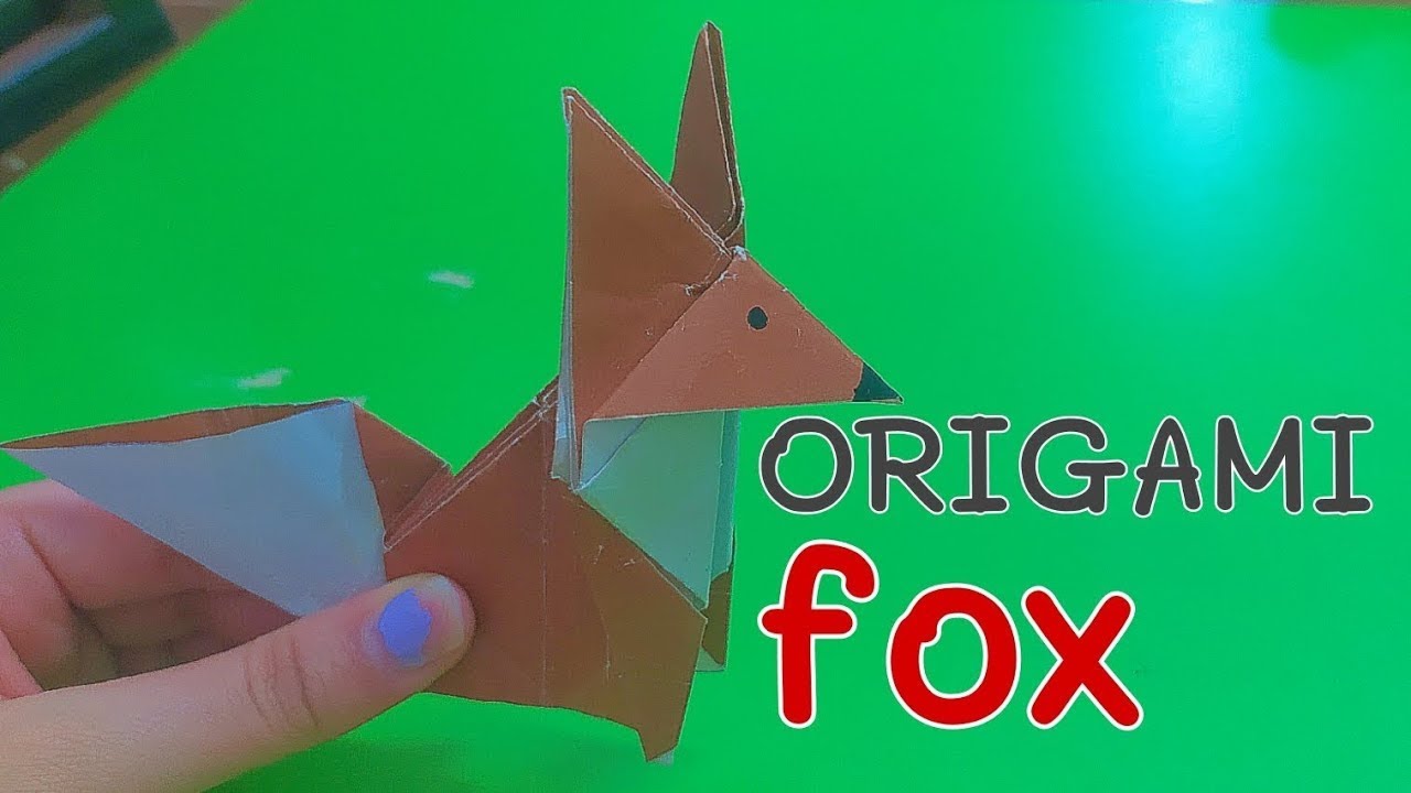 HOW TO MAKE A PAPER FOX🦊 origami fox (how to fold fox) / origami ...