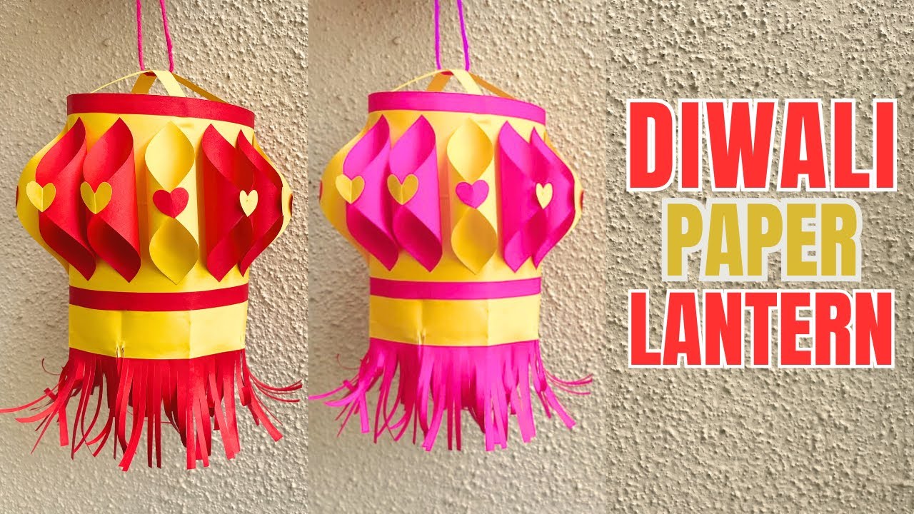DIY Paper Lanterns for Diwali 🎆 | Easy & Beautiful Hanging Decoration ...
