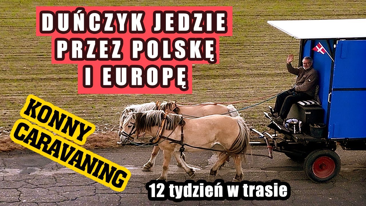 Duńczyk jedzie wozem konnym przez Polskę - YouTube