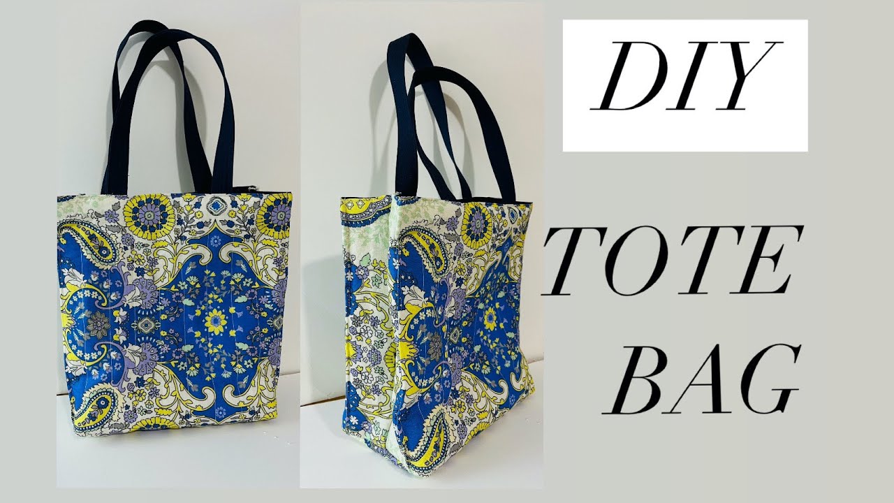 #109 Tote Bag Quilting Bag DIY Easy sewing projects friendly for ...