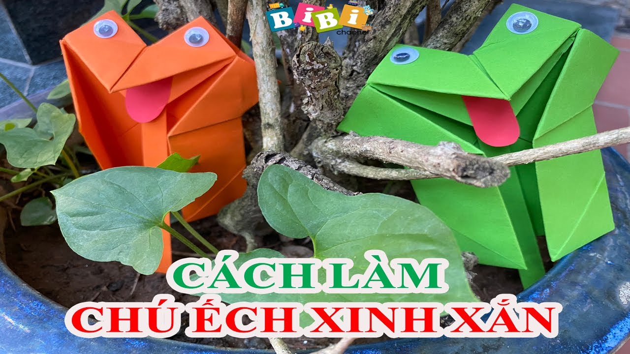 CÁCH LÀM CHÚ ẾCH - how to make cute frog I BIBI CHANNEL - YouTube