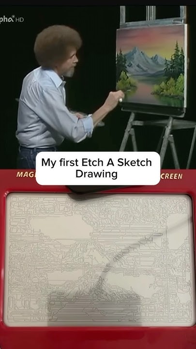 MY FIRST ETCH A SKETCH DRAWING!!! #shorts - YouTube