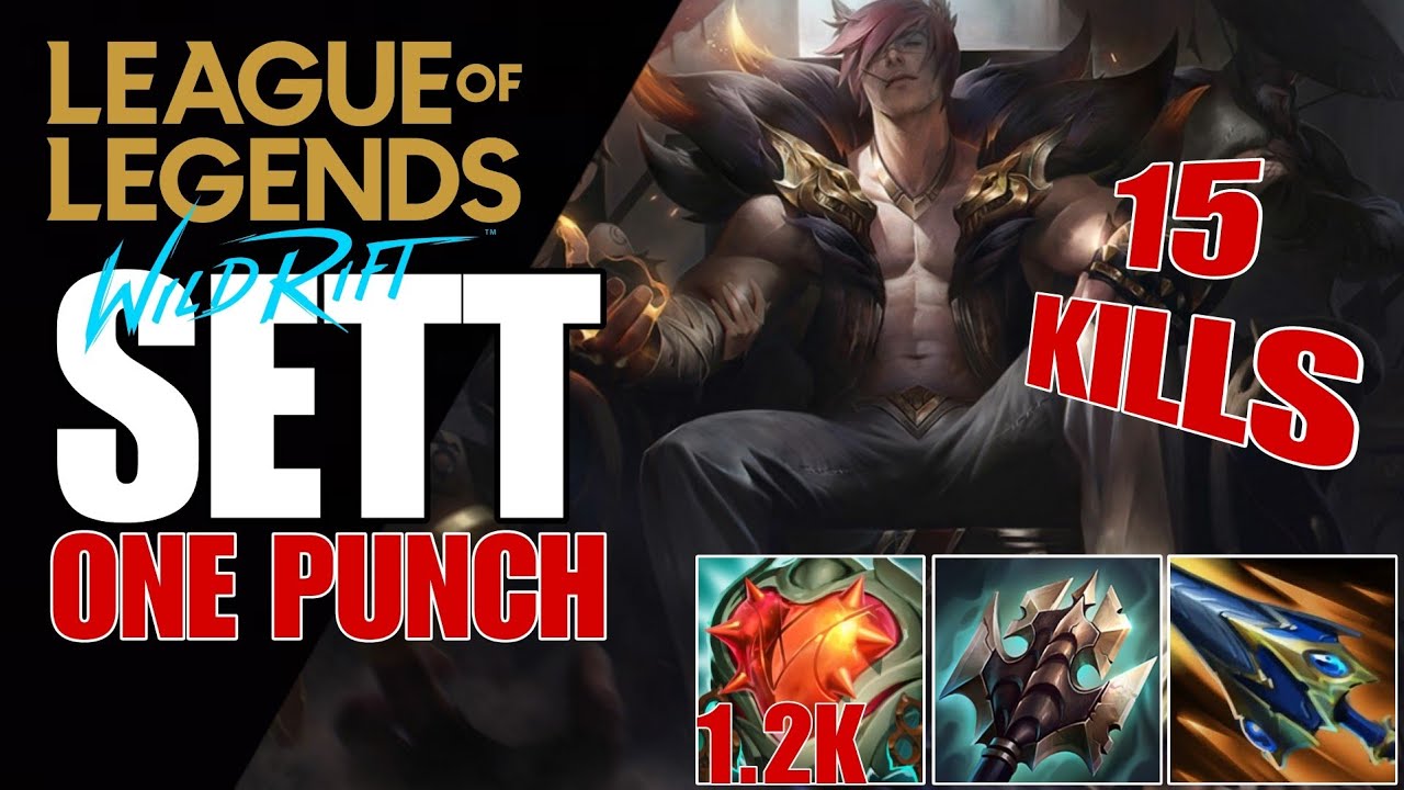 WILD RIFT: SETT TANK AD BUILD THE MOST UNFAIR BUILD CAN ONE SHOT ( MUST ...