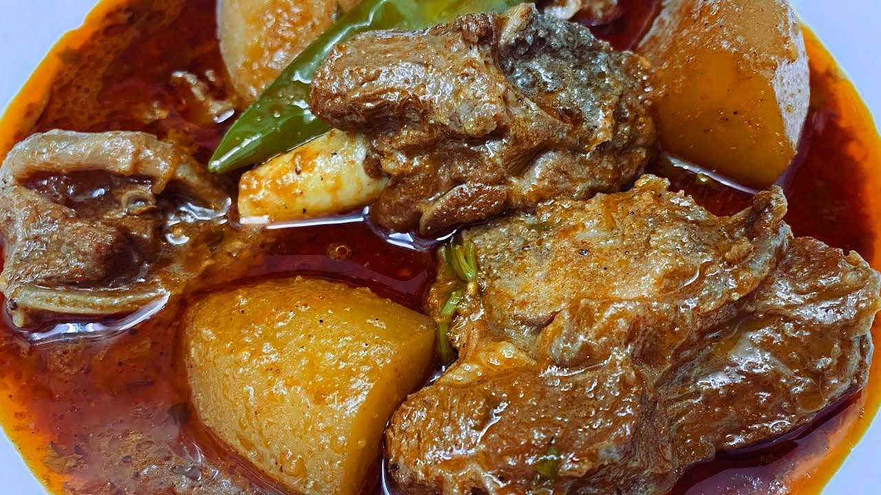 Degi Aloo Gosht | Mutton Aloo Gosht Recipe | Delhi Style Degi Aloo ...