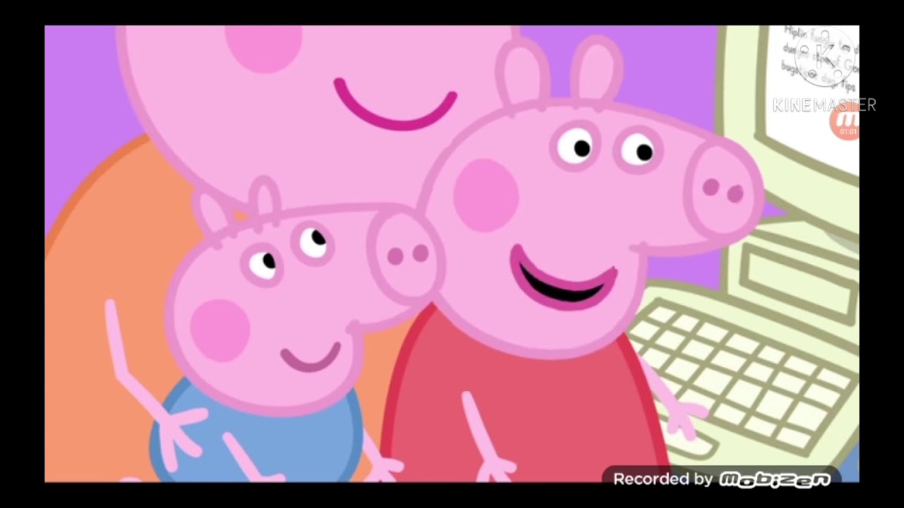 Peppa pig Plays rayman jungle run - YouTube