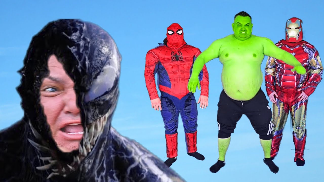 Superheroes Save People From Venom - YouTube