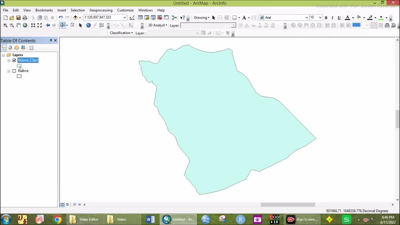 How to clip shapefiles in ArcGIS? - YouTube