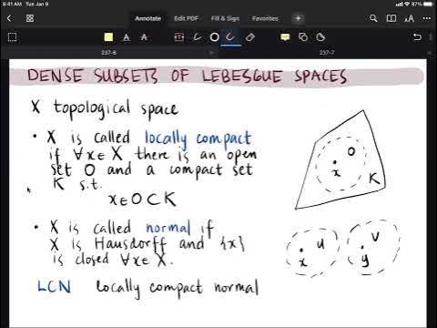 UPB Math 237 LEC5B Dense Subsets of Lebesgue Spaces - YouTube
