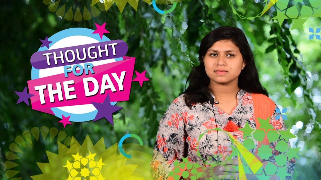 THOUGHT FOR THE DAY | Sharon Saji - YouTube
