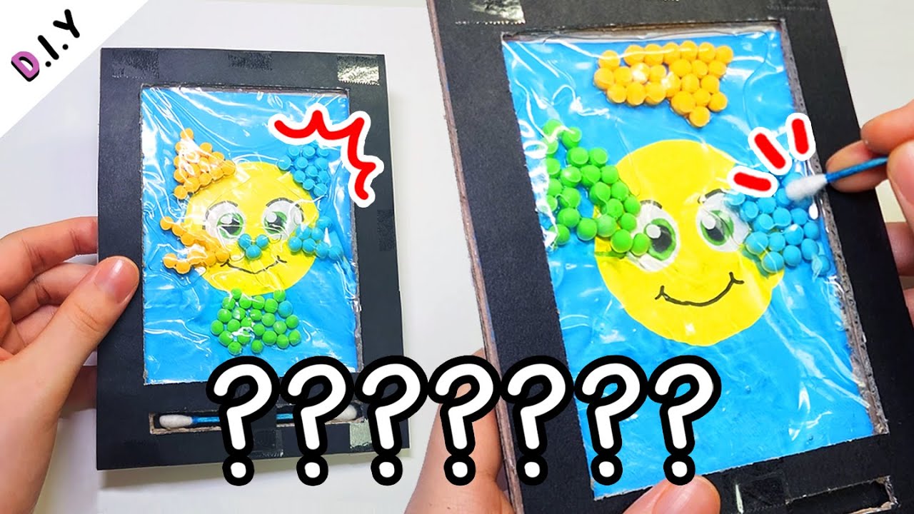 움직이는 퍼즐(?) 스퀴시 아트 만들기😊｜피젯토이 만들기｜DIY Doodle Jamz SQUISHY ART - YouTube
