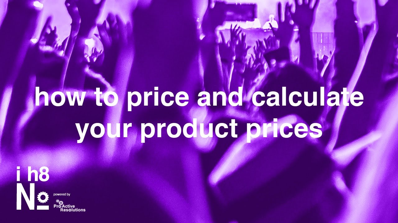 How to price and calculate your product prices - YouTube