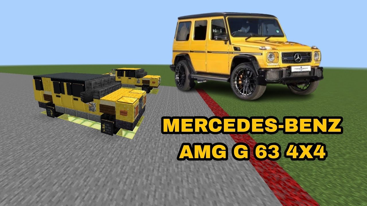TUTORIAL MINECRAFT - Como fazer um jipe ( Mercedes-Benz AMG G 63 4x4 ...