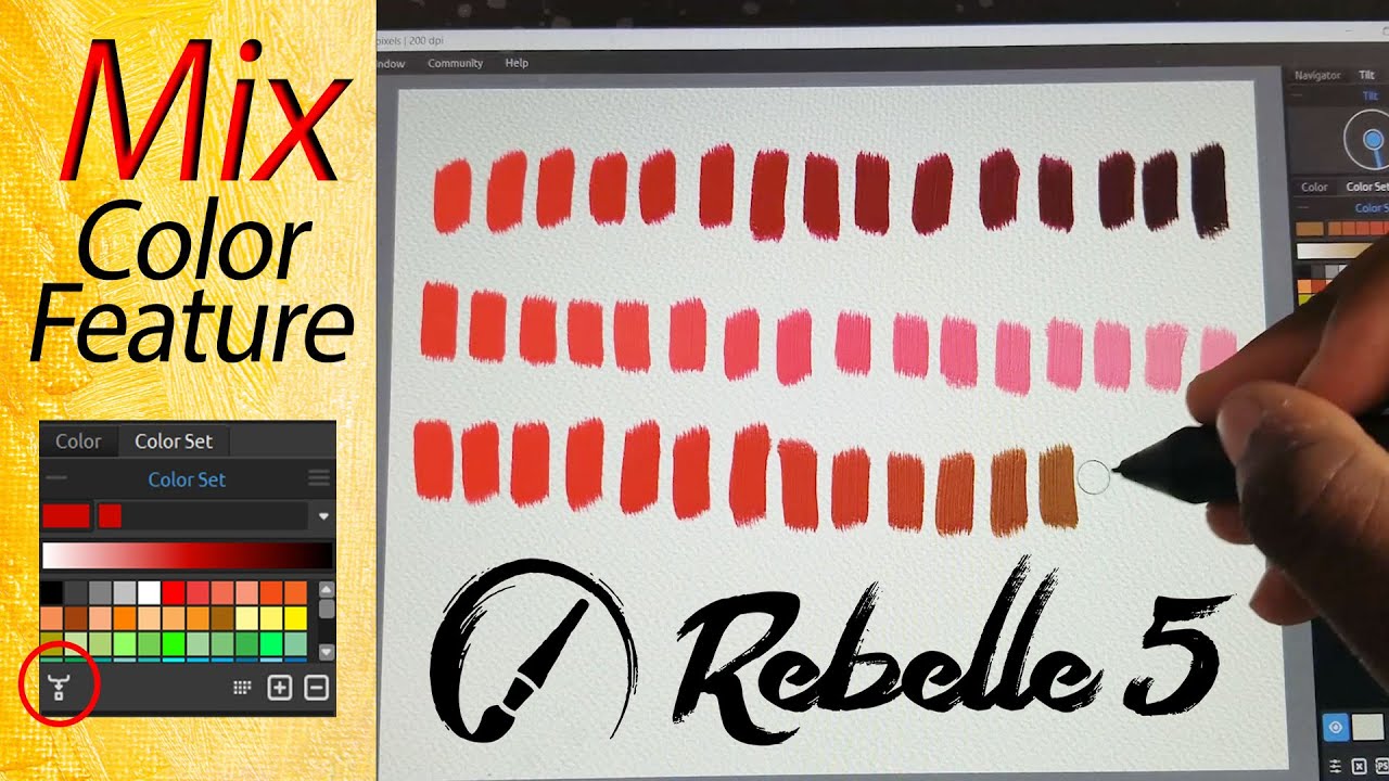 How to Mix Color in Rebelle 5 - YouTube