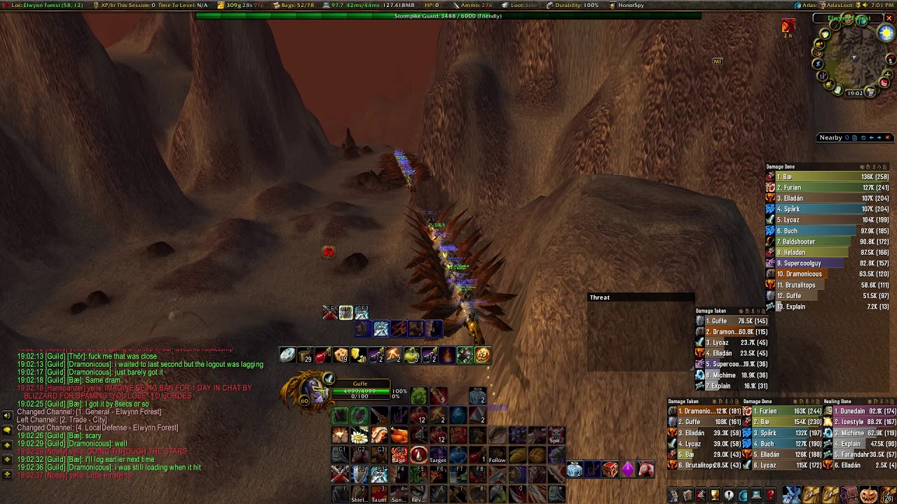 World of Warcraft Classic - Flying to Burning Steppes - 1 Poor mage ...