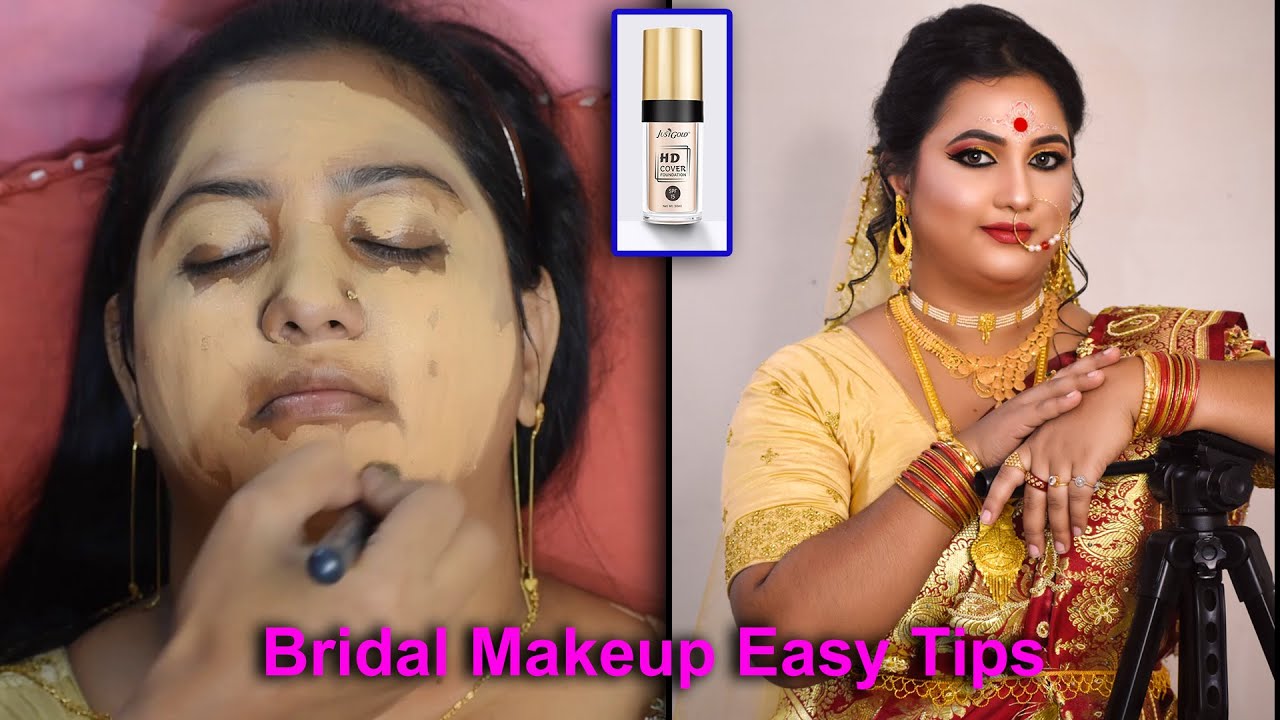 Step by step winter bridal makeup tutorial: easy makeup tips for beginners! @DipasMakeover - YouTube