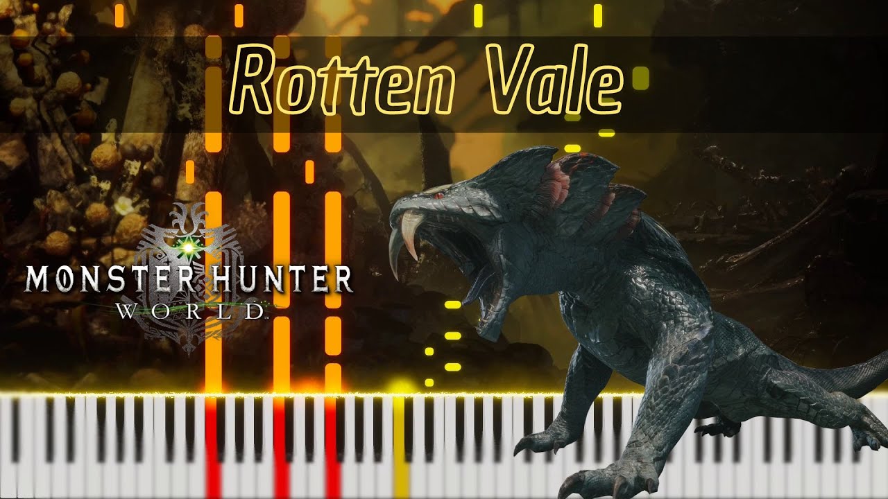 Rotten Vale Theme - Monster Hunter World || Piano Tutorial - YouTube