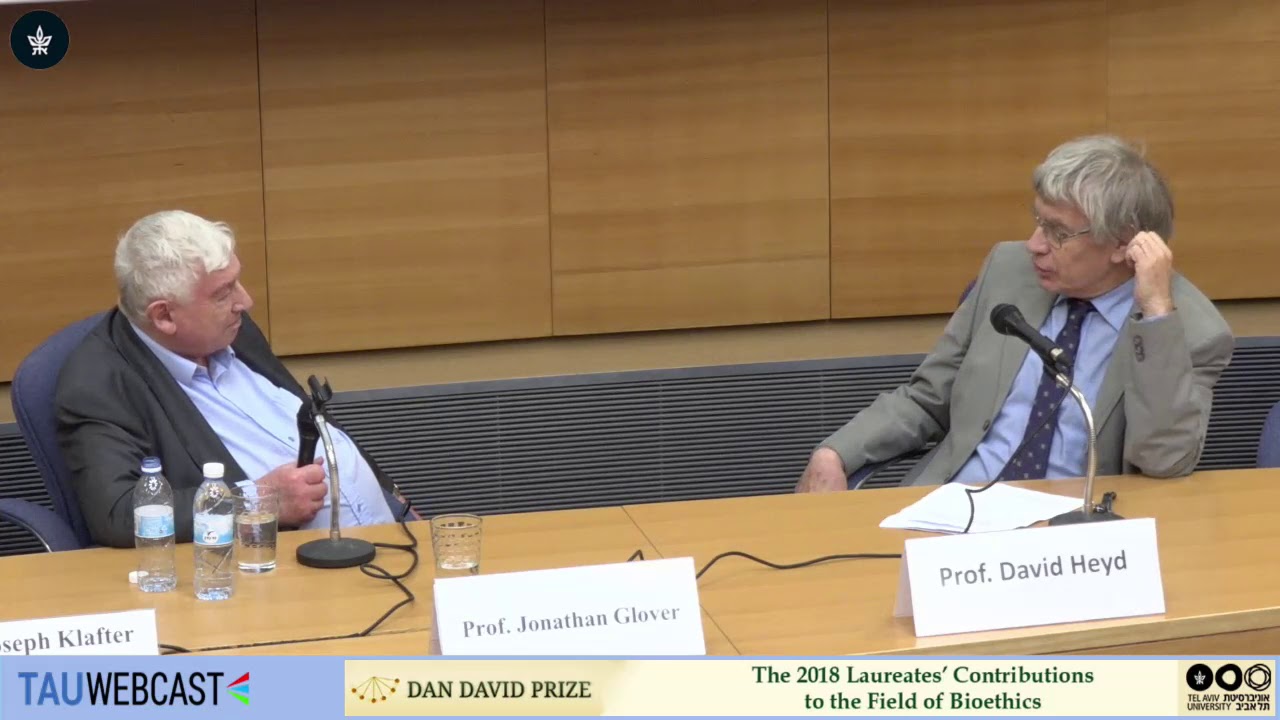 Prof. Jonathan Glover in Conversation with Prof. David Heyd - YouTube