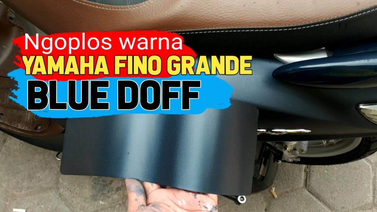 begini cara ngoplos warna blue doff yamaha - YouTube