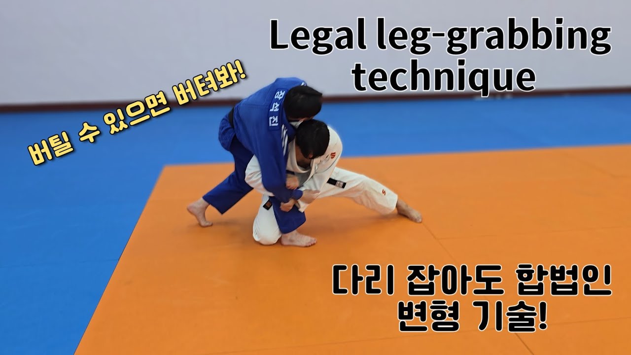 유일하게 다리를 잡을 수 있는 유도 기술 The only judo technique that allows leg grabbing ...