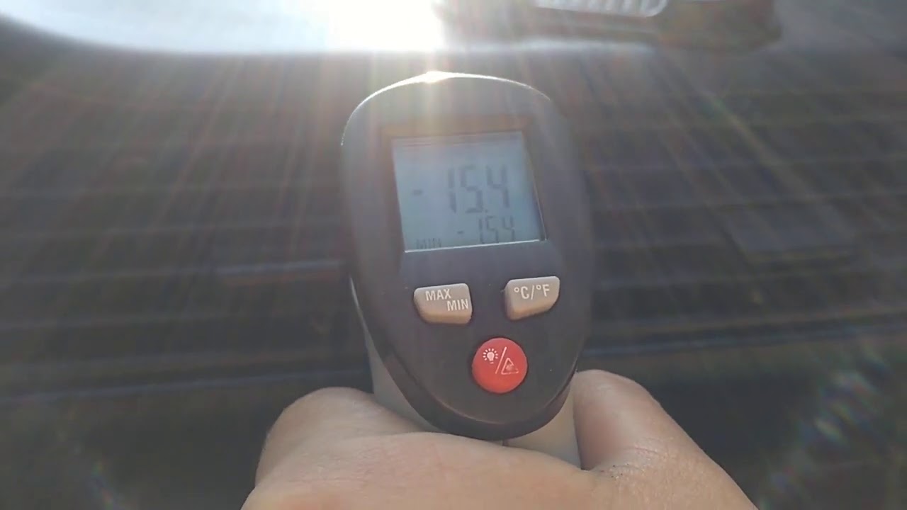 Mercedes W124, 200D mit Diavia Klimaanlage, Messung der Temperatur an ...