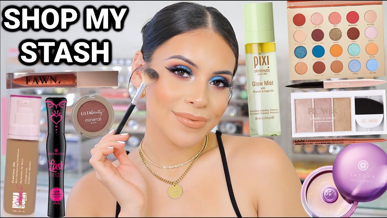 SHOP MY STASH! *discovering new & old makeup* - YouTube