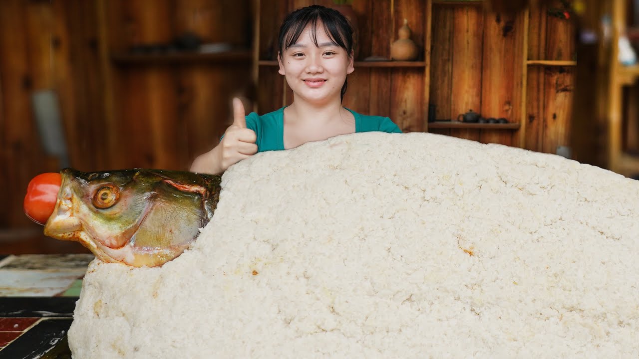 Giant Fish Grilled in a Salt Shell - Relax Cooking Grilled Fish With ...