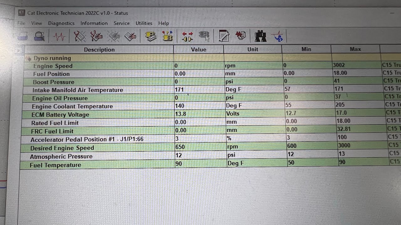 Cat C15 fuel position VS Mack E9 Bosch P-7100 rack - YouTube